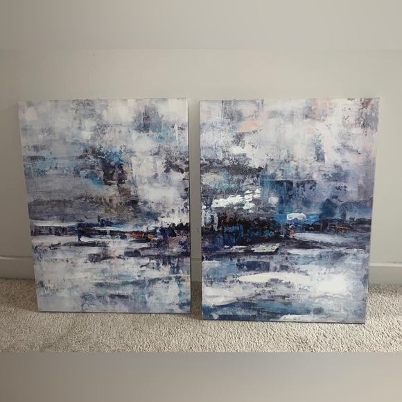 Art | Two Large Wall Canvases | Poshmark